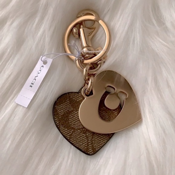 Coach | Accessories | Coach Signature Hearts Key Ring | Poshmark